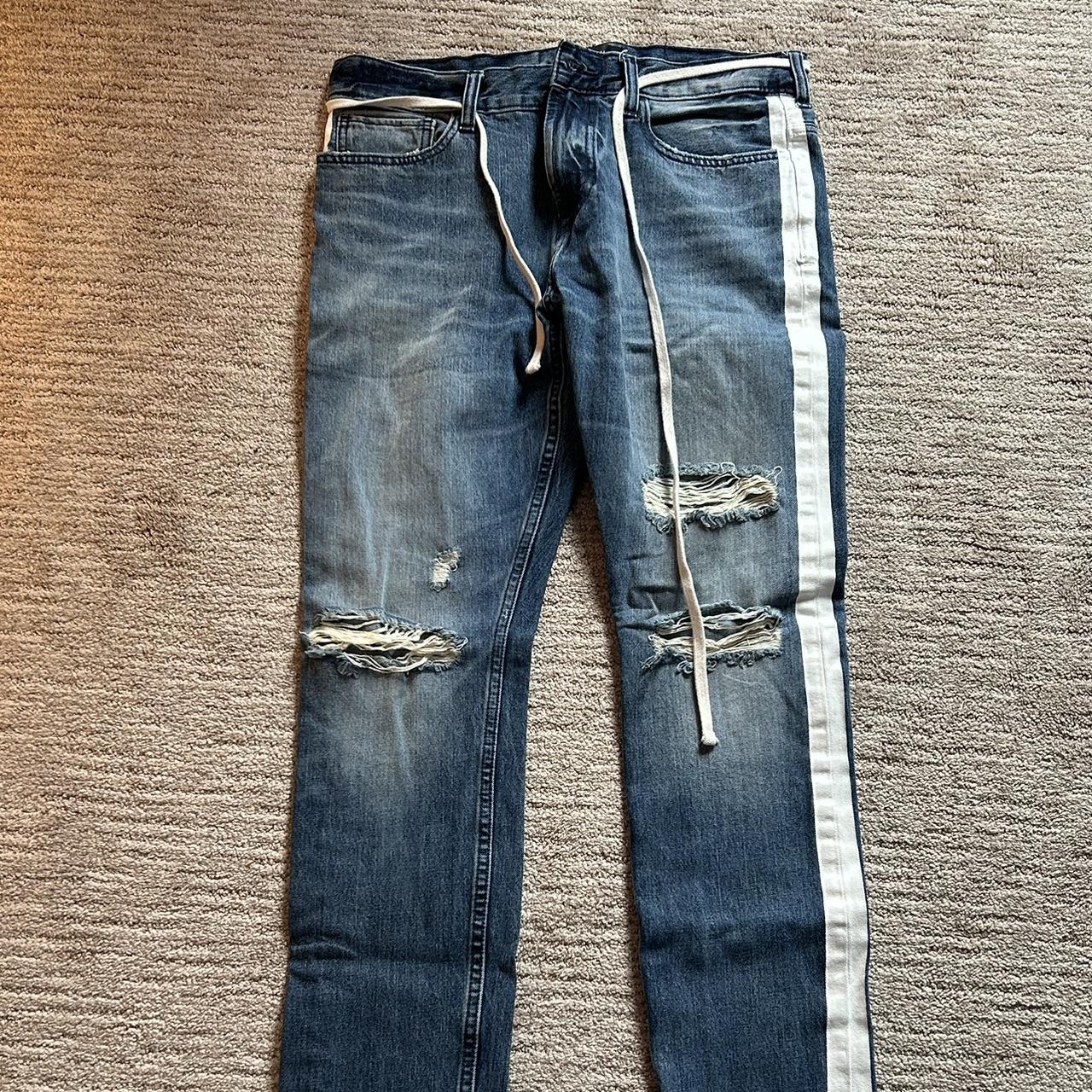Pacsun Blue Rigid Skinny Jeans - Depop