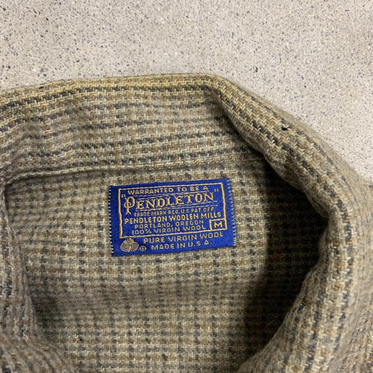 Vintage 70s Pendleton Wool Button Up Jacket... - Depop