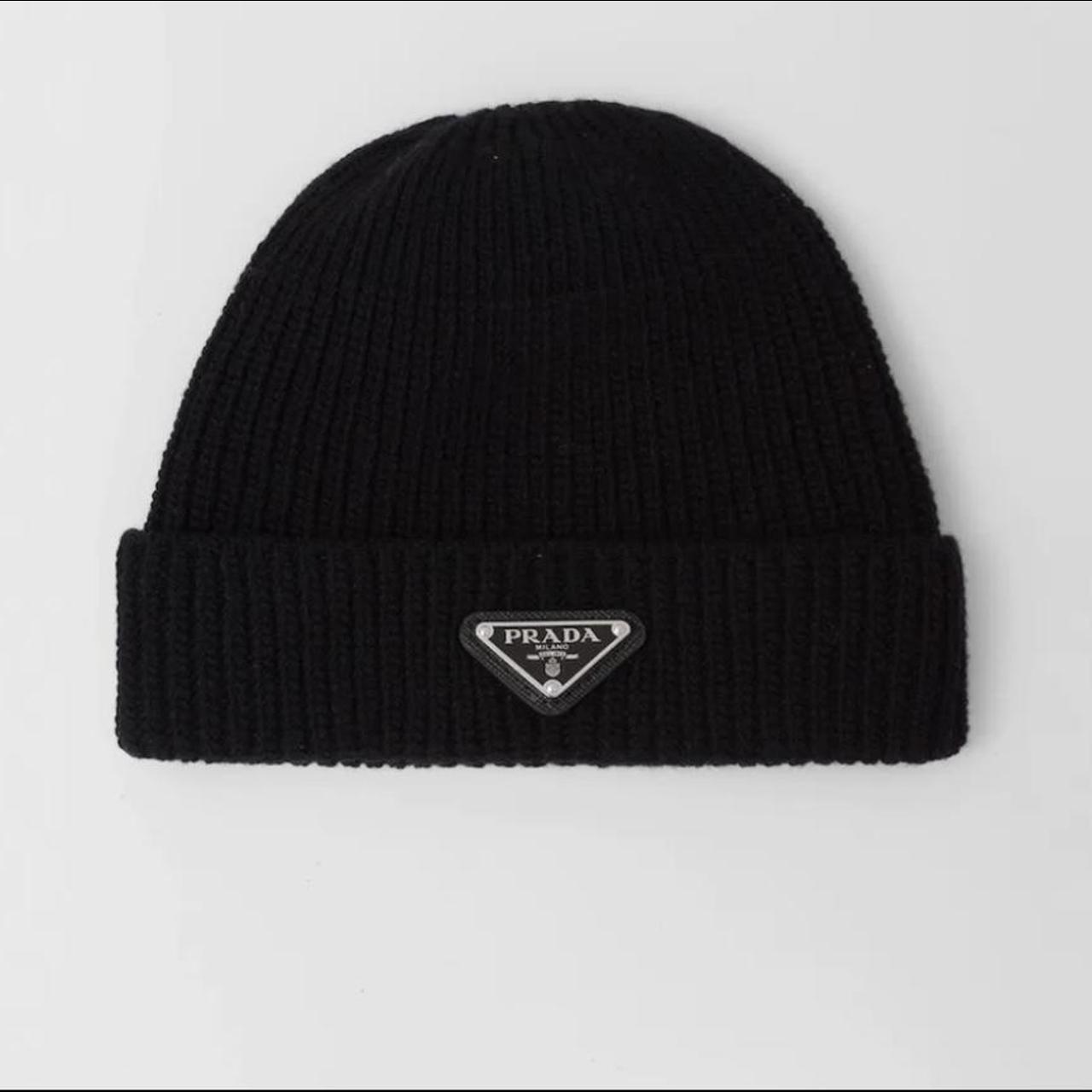 Prada Women's Black Hat | Depop