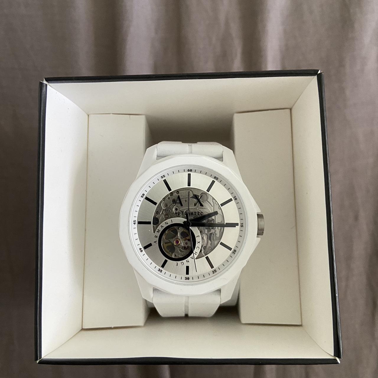 Armani Exchange Men's White Watch | Depop