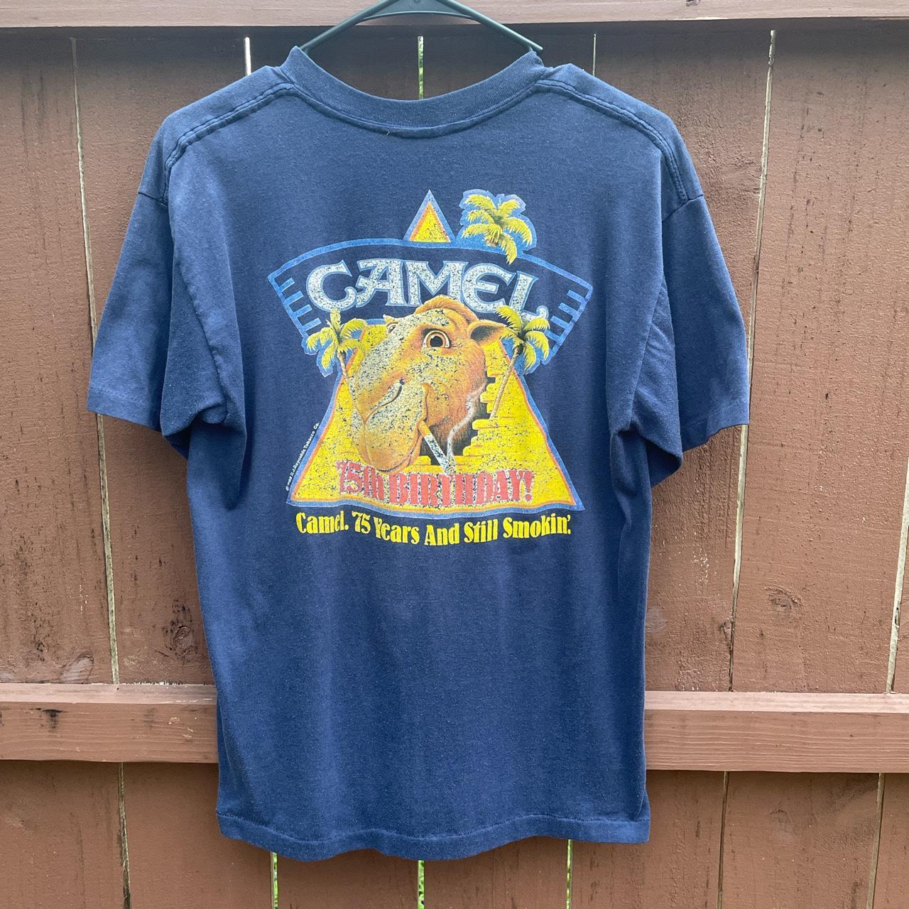 Vintage Camel Cigarettes Tee 1988 Camel 75th... - Depop