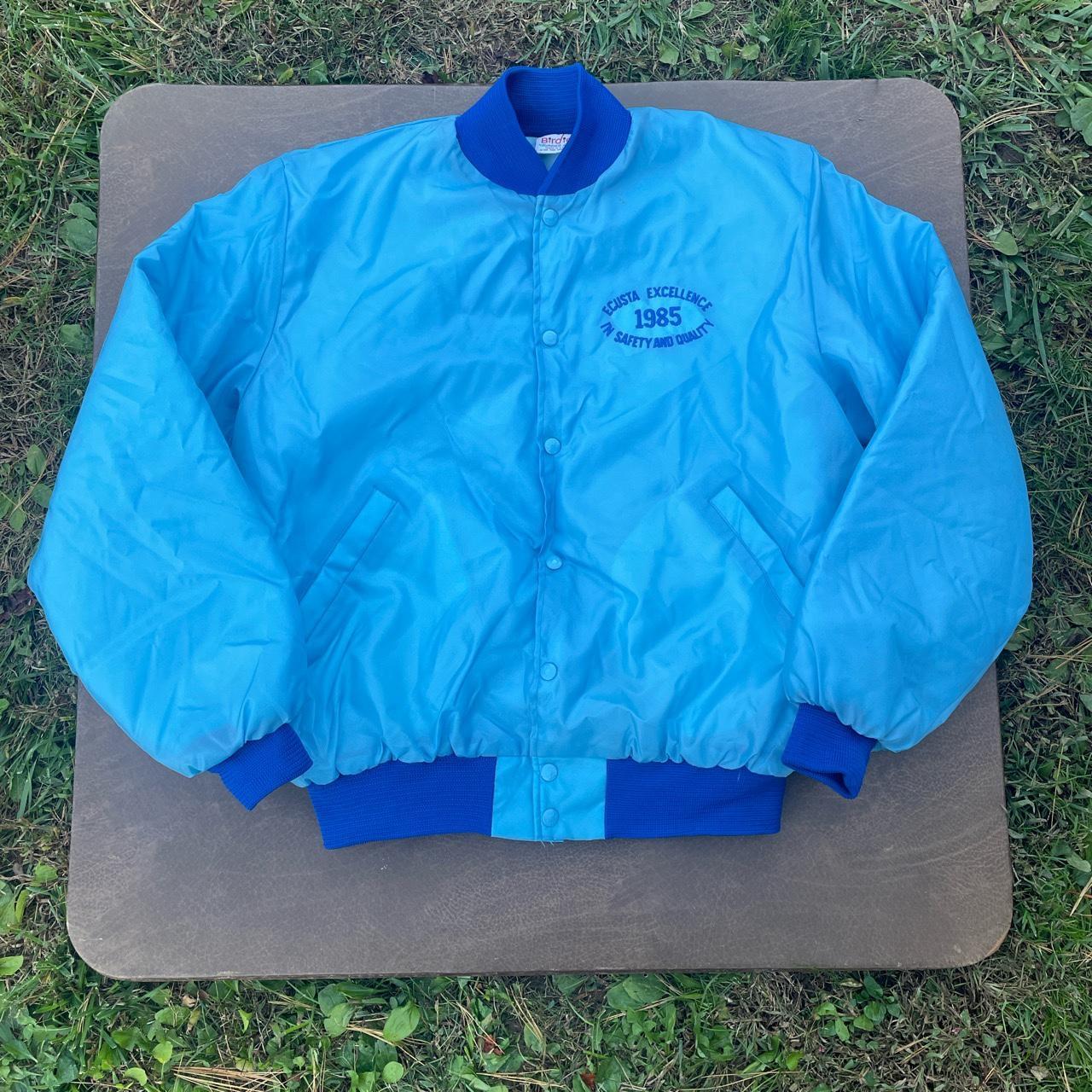 1980s Bomber Jacket Beautiful 80s Satin Bomber... - Depop