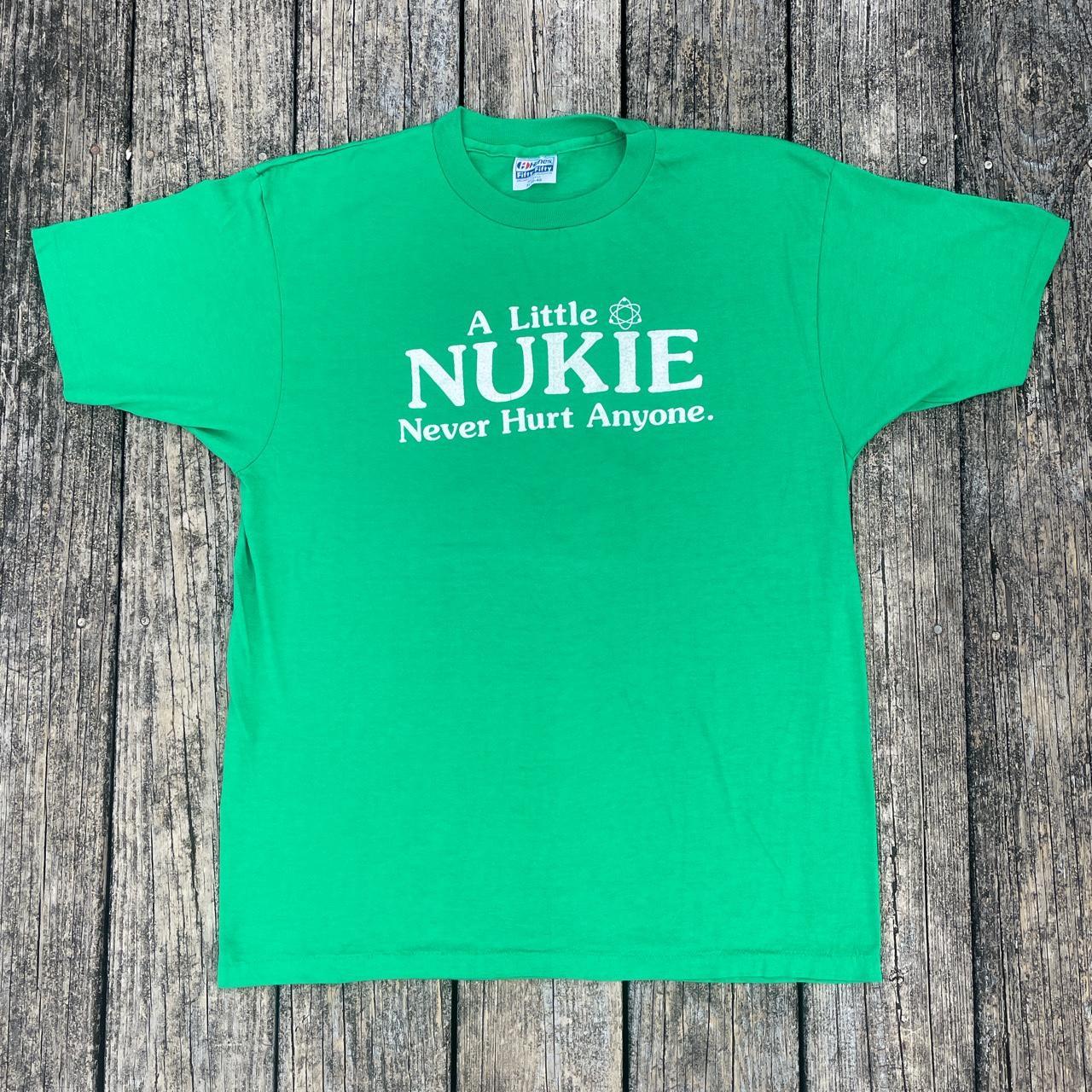 Vintage Humor Tee 90s Unique Nuke shirt from the... - Depop