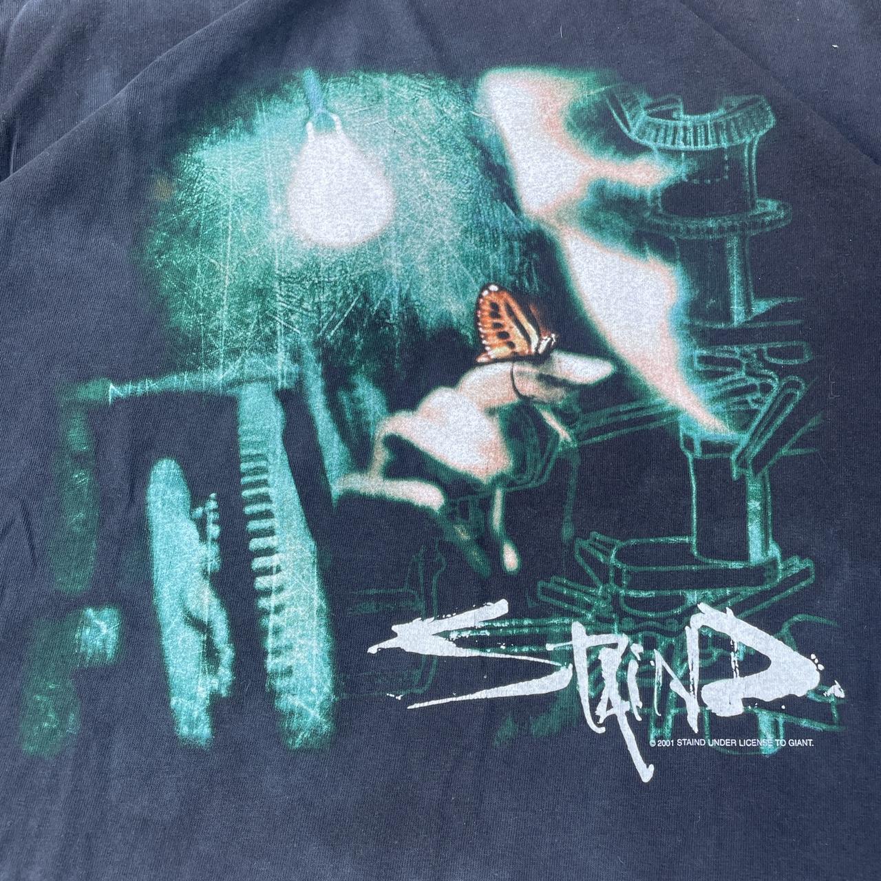 Vintage Staind Band Tee 2001 Staind Shirt / Cut... - Depop
