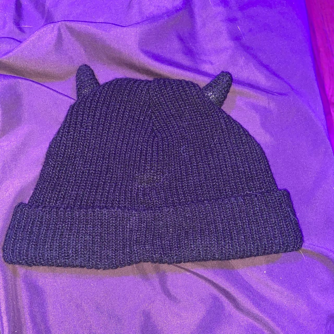 Insanely tuff devil horn beanie - Depop