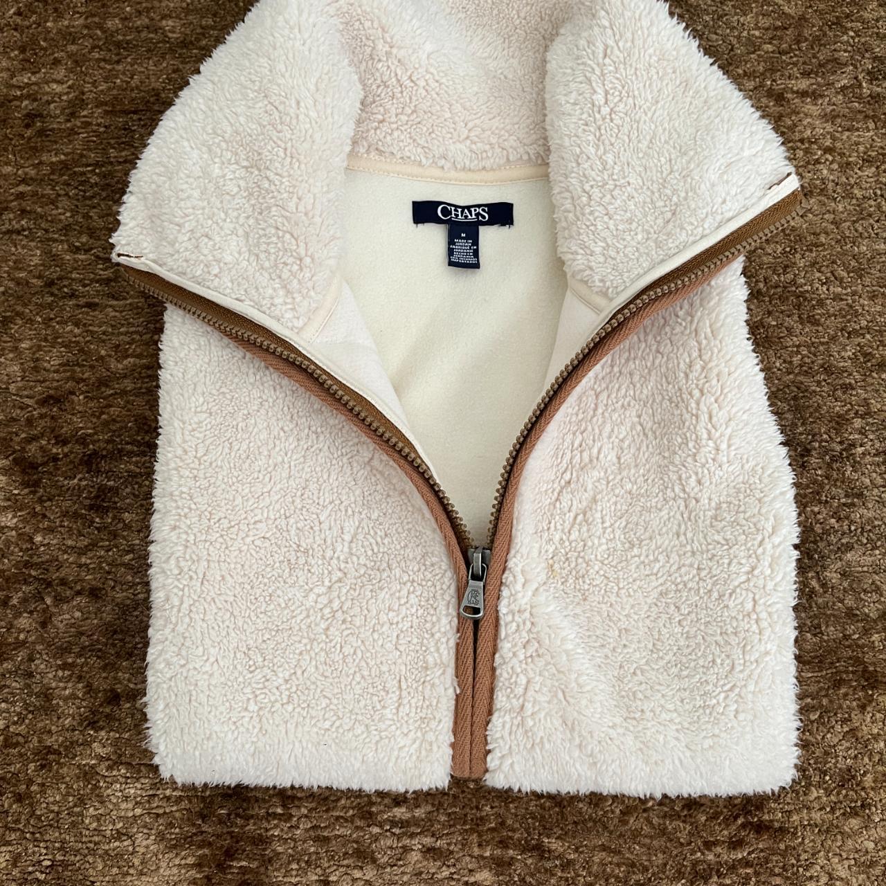 White Sherpa Vest Fall is here! Brand new white... - Depop