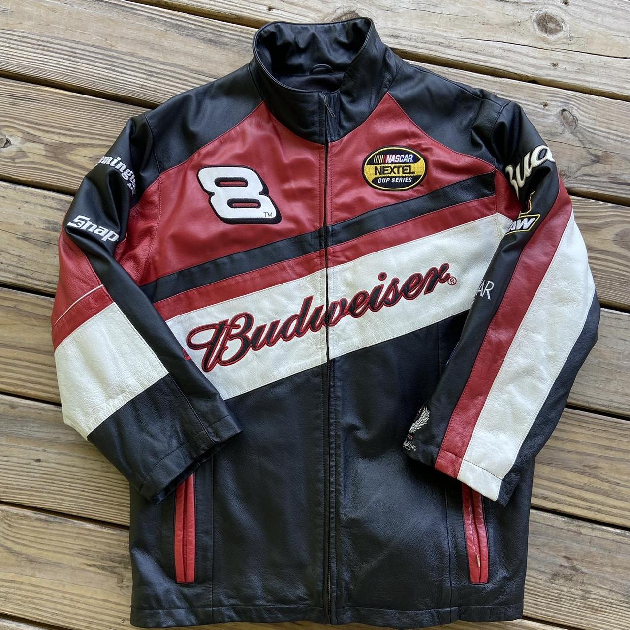 Chase Authentics Men's Black and Red Jacket | Depop