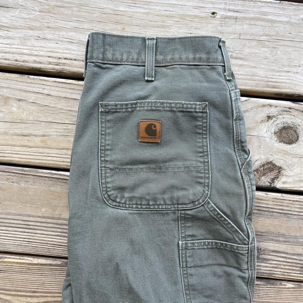 90's Carhartt olive green carpenter pants 💲ALL... - Depop