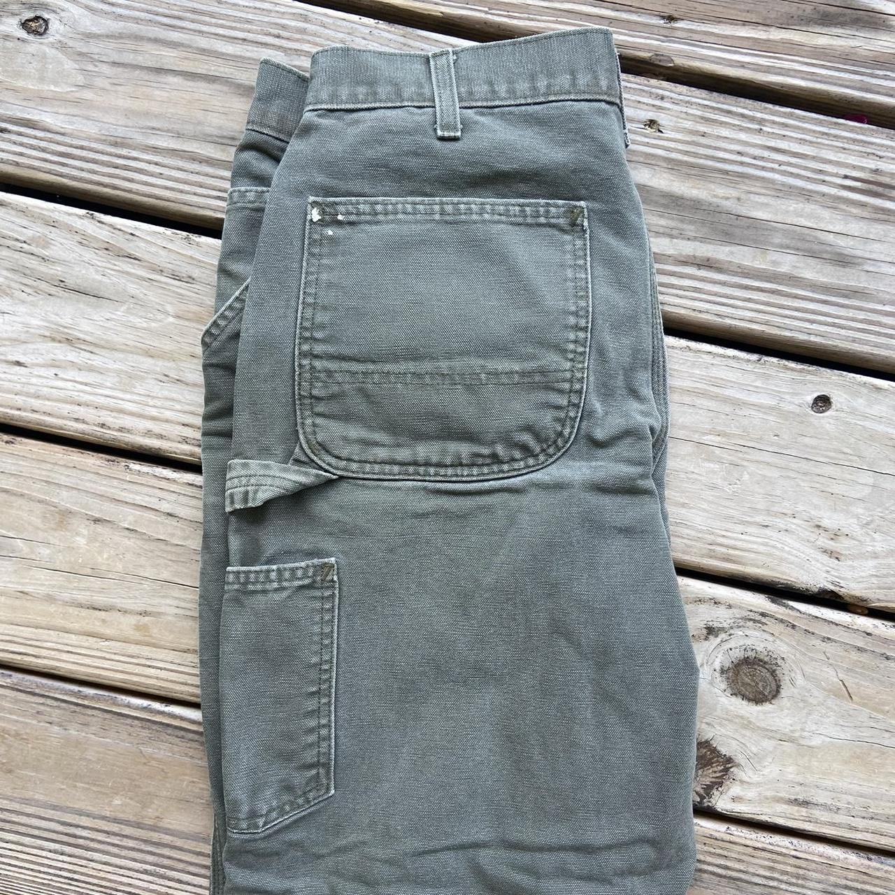 90's Carhartt olive green carpenter pants 💲ALL... - Depop