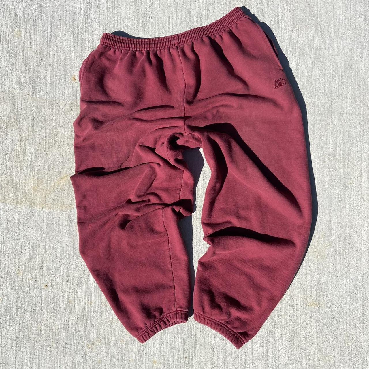 90's starter sun-faded maroon sweatpants 📦FREE... - Depop