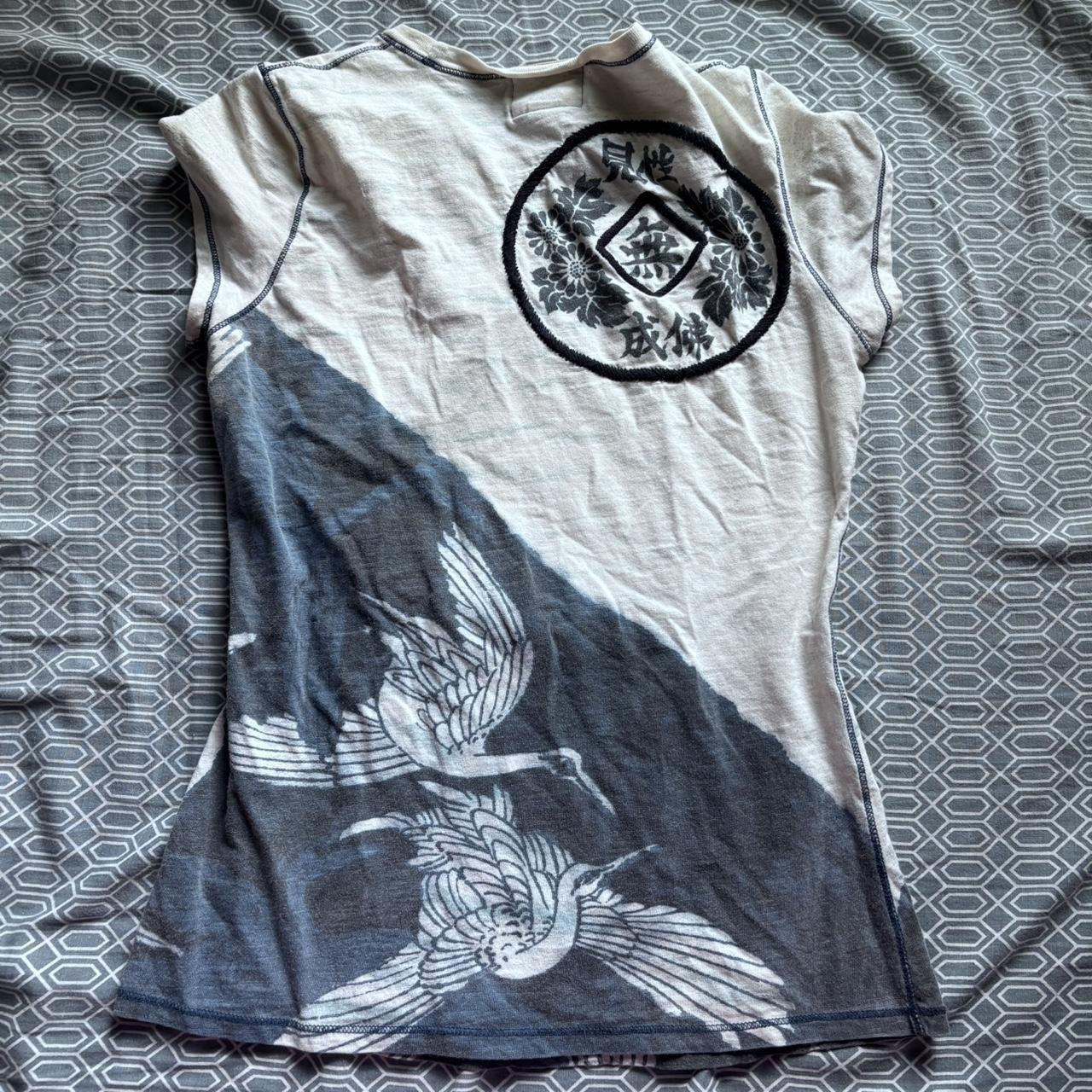 chinese style "lucky brand" baby tee!! desc: super... | Depop