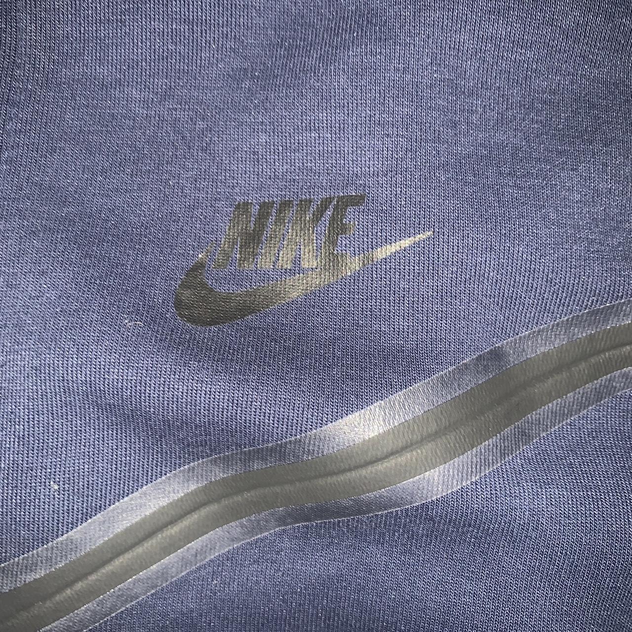 Boys small navy blue tech fleece jacket - Depop