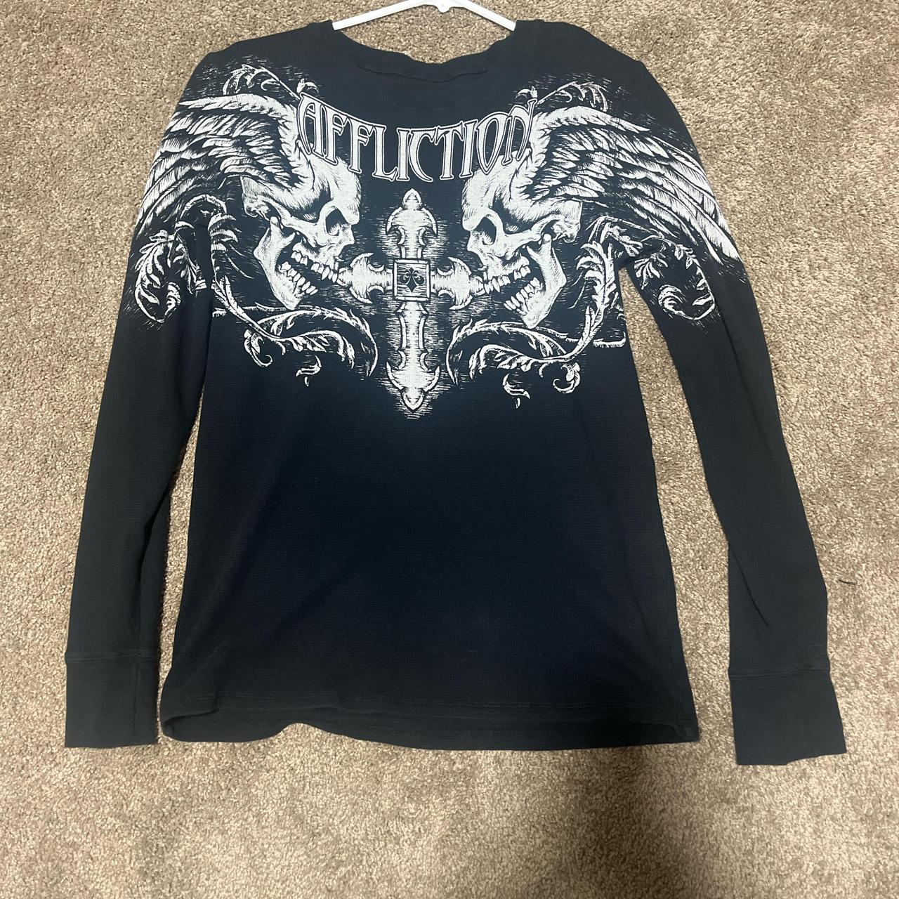 Affliction thermal in good condition worn like 3... - Depop