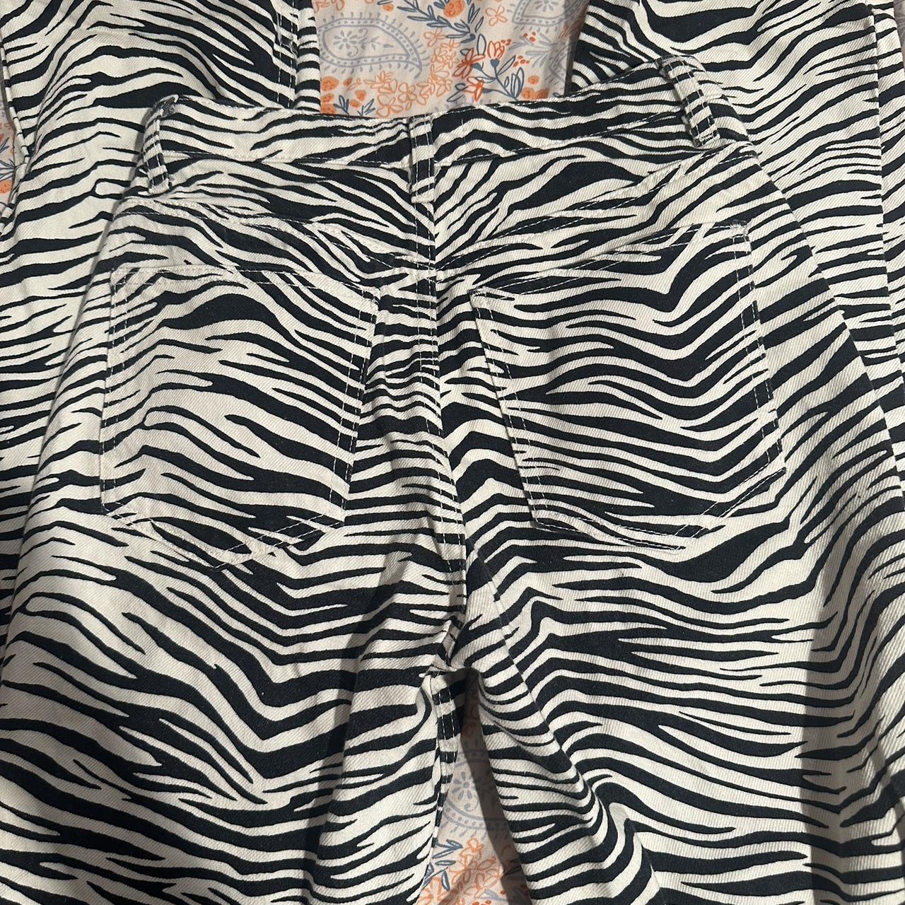 Zara Zebra Jeans Great Condition No stains or... - Depop