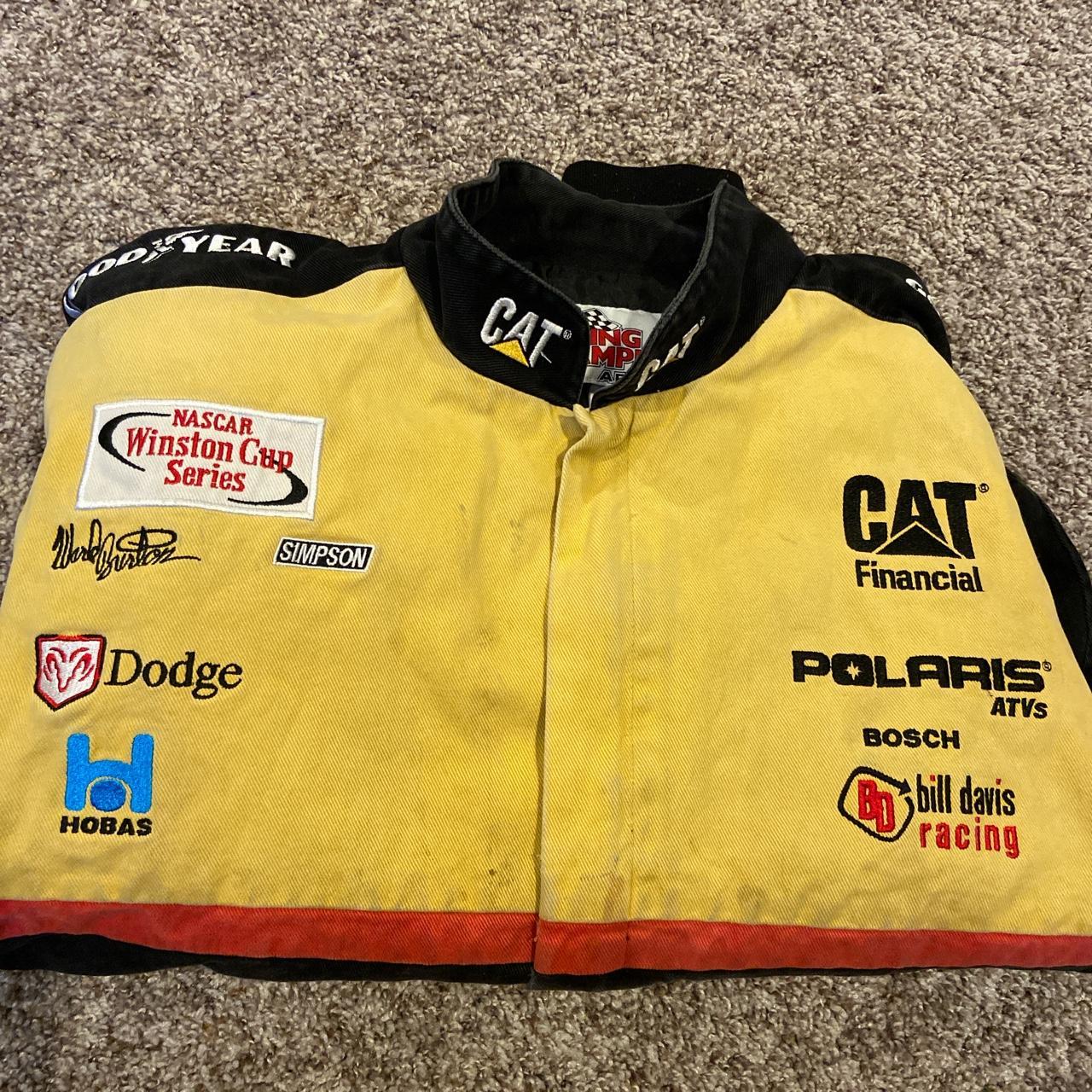 Vintage CAT Nascar racing jacket very high quality... - Depop