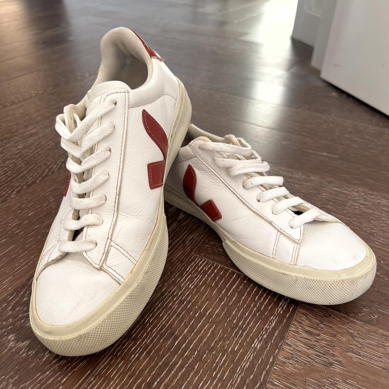 Red vejas Worn Size 6.5 - Depop