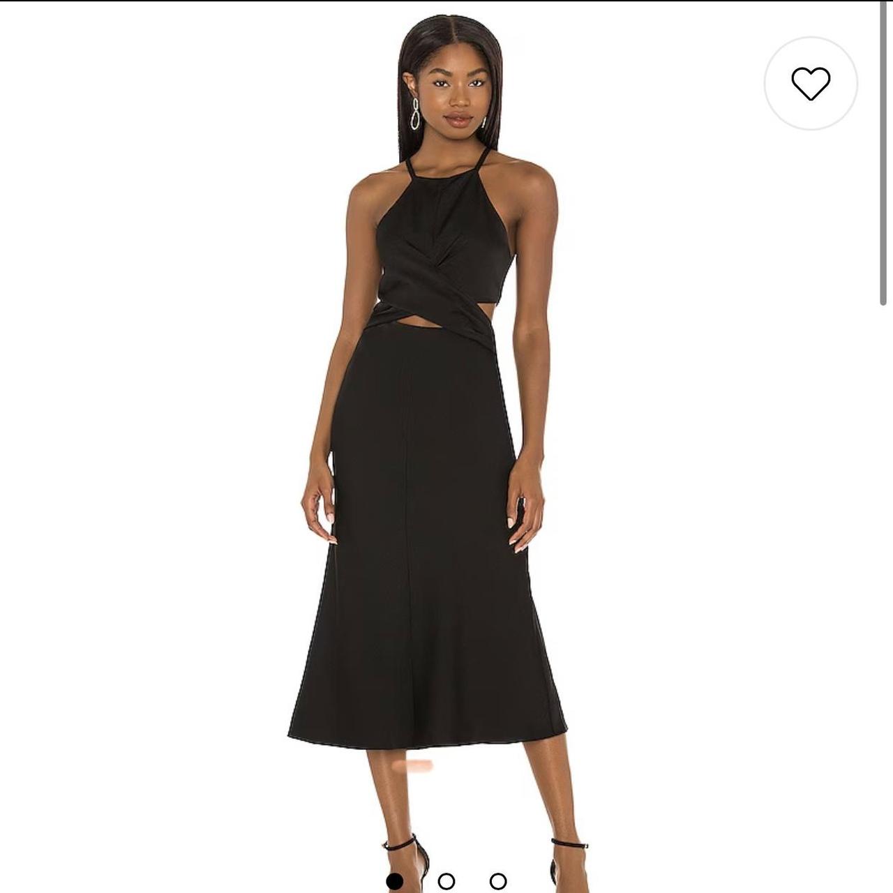 Misha Black Cut Out Midi Dress Brand: Misha... - Depop