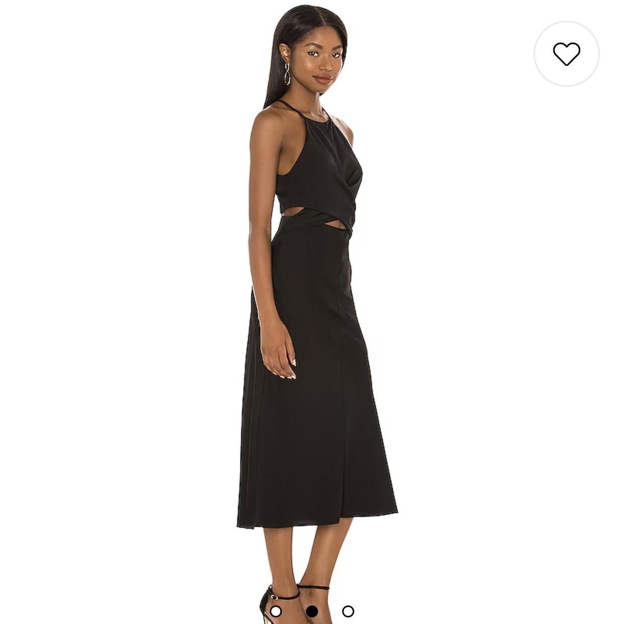 Misha Black Cut Out Midi Dress Brand: Misha... - Depop