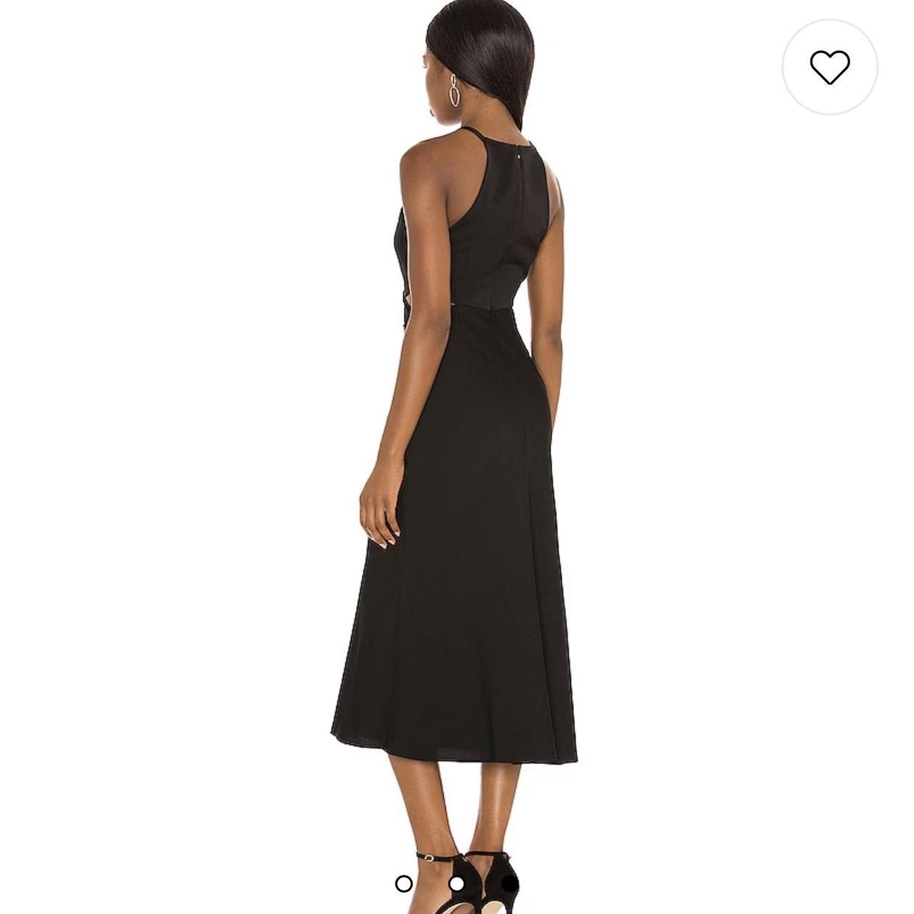 Misha Black Cut Out Midi Dress Brand: Misha... - Depop