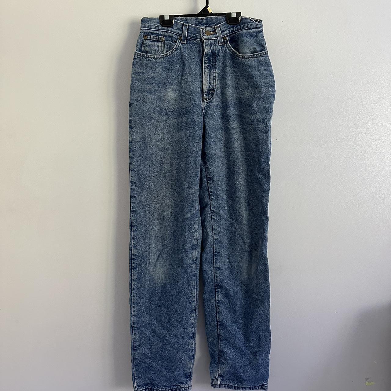 Snowflake lined llbean jeans! Thick and warm but... - Depop