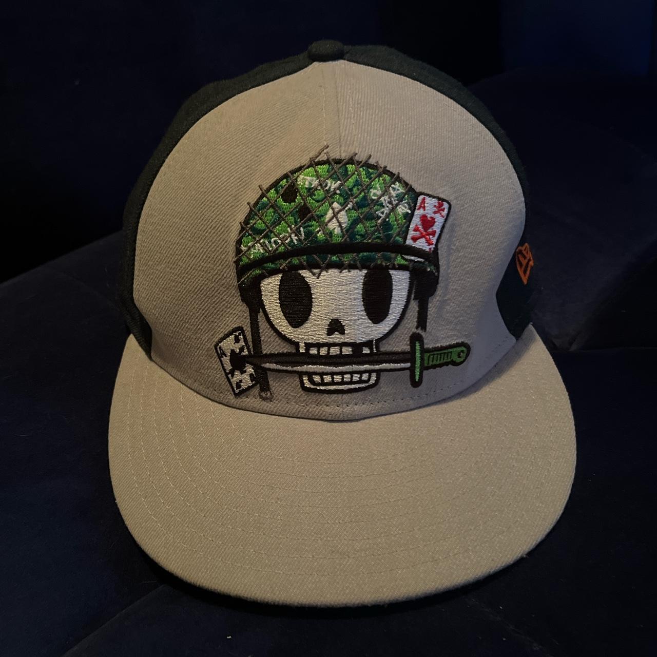 Tokidoki army skull with sword size 7 1/4 - Depop
