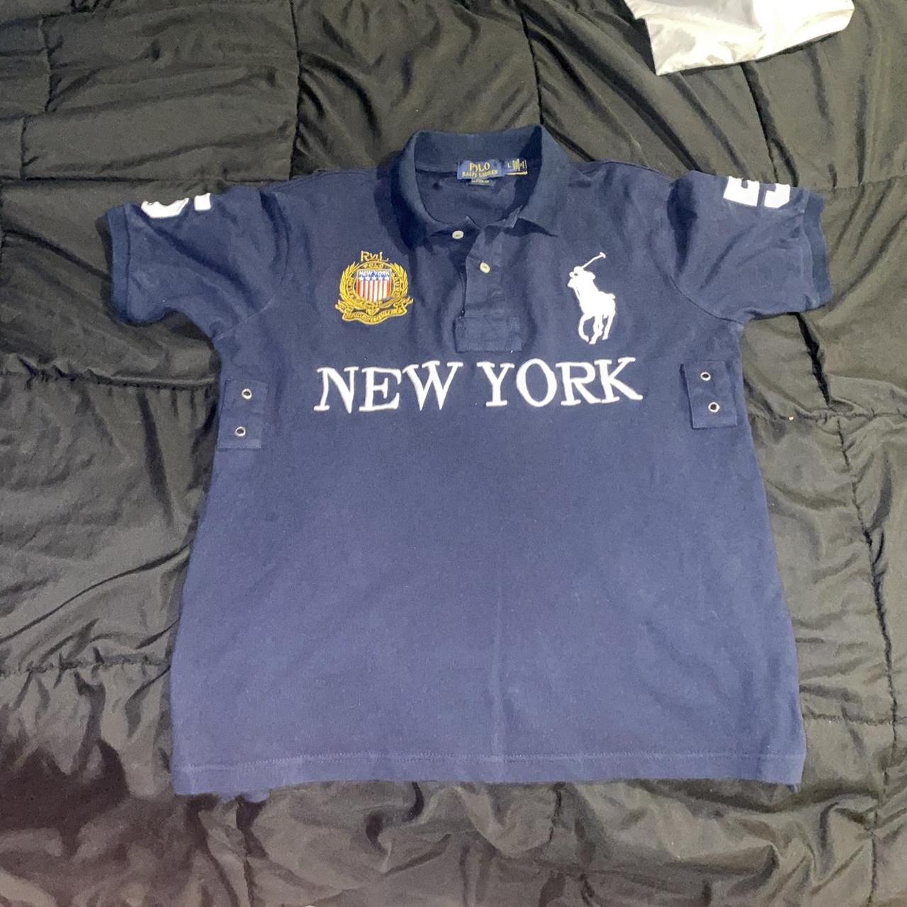 Chief keef big pony polo size L 9/10 condition... - Depop
