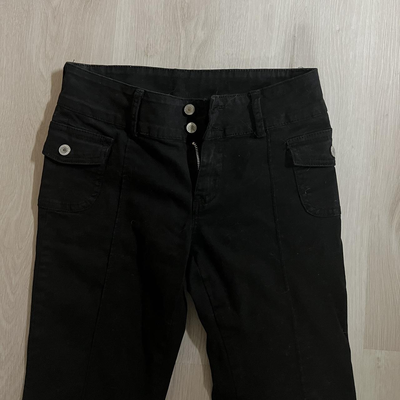 Brandy Melville low rise black jeans Worn once... - Depop