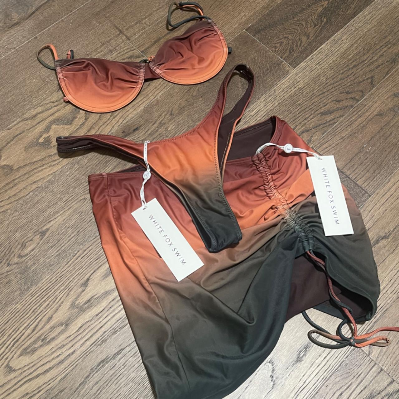 PrettyLittleThing Women's Brown Bikinis-and-tankini-sets | Depop