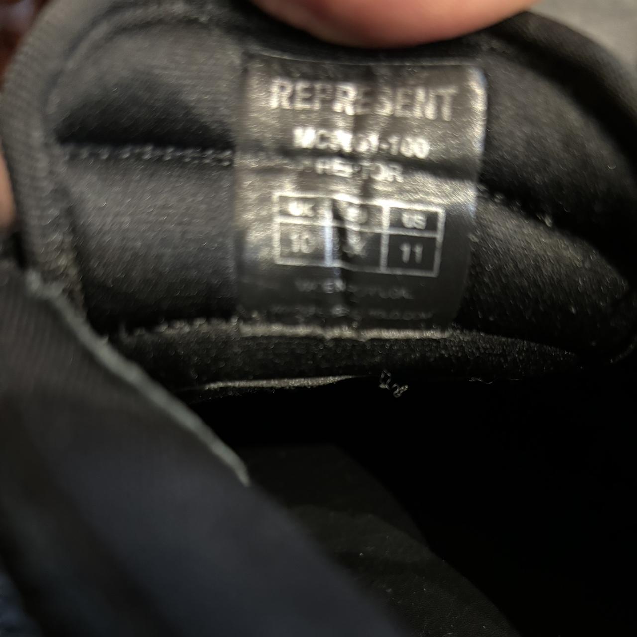 Mens Represent Raptor Low Triple Black trainers Uk10... - Depop