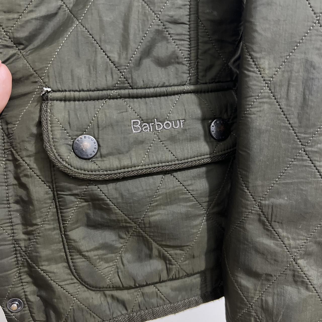 Girls Quilted Barbour Jacket Large Size 10-11 Years... - Depop