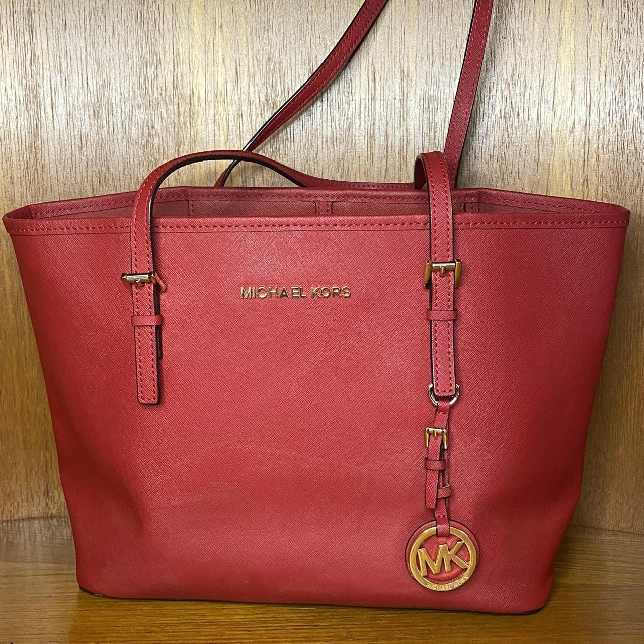 Michael Kors Women's Red Bag | Depop