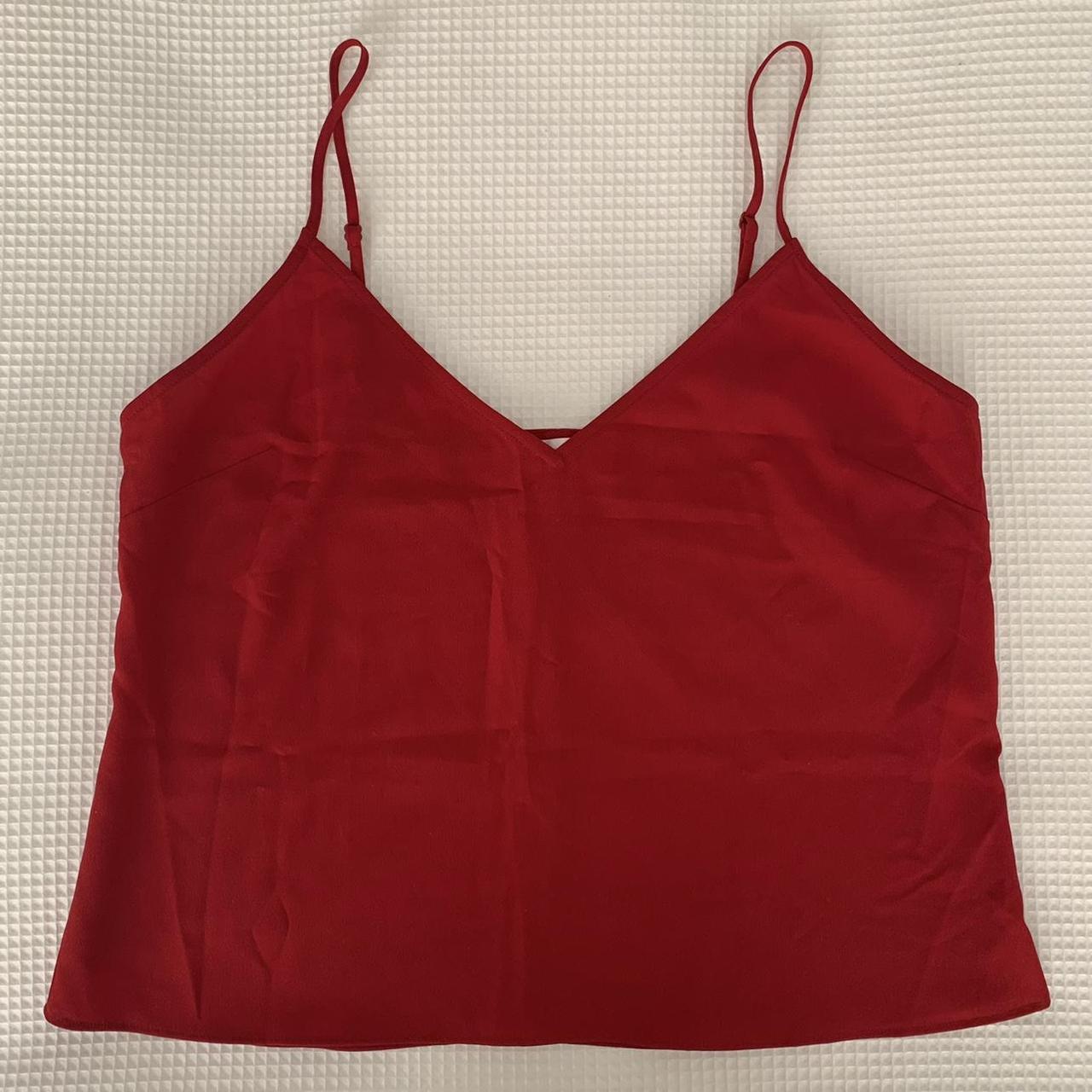 FRAME CHERRY RED CAMISOLE TOP New without tags,... - Depop