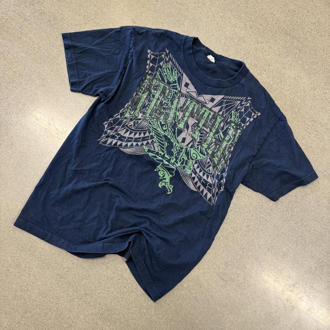 vintage y2k bird hawaii puff print big front and... | Depop