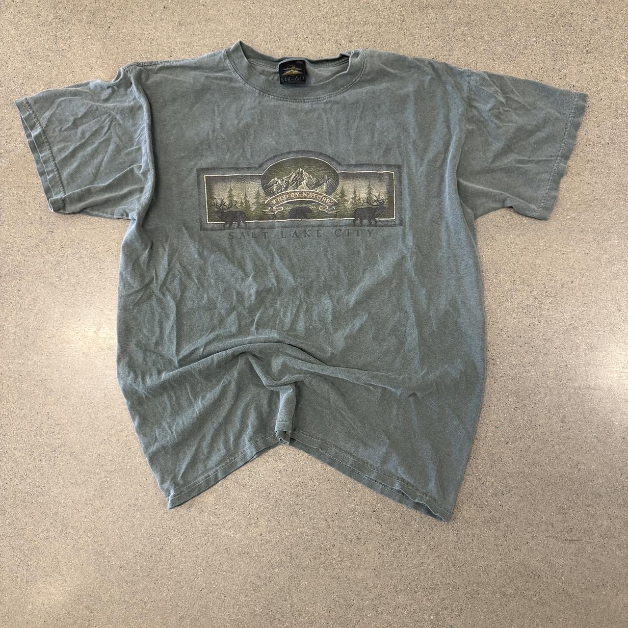 vintage y2k nature salt lake city nature graphic tee... | Depop