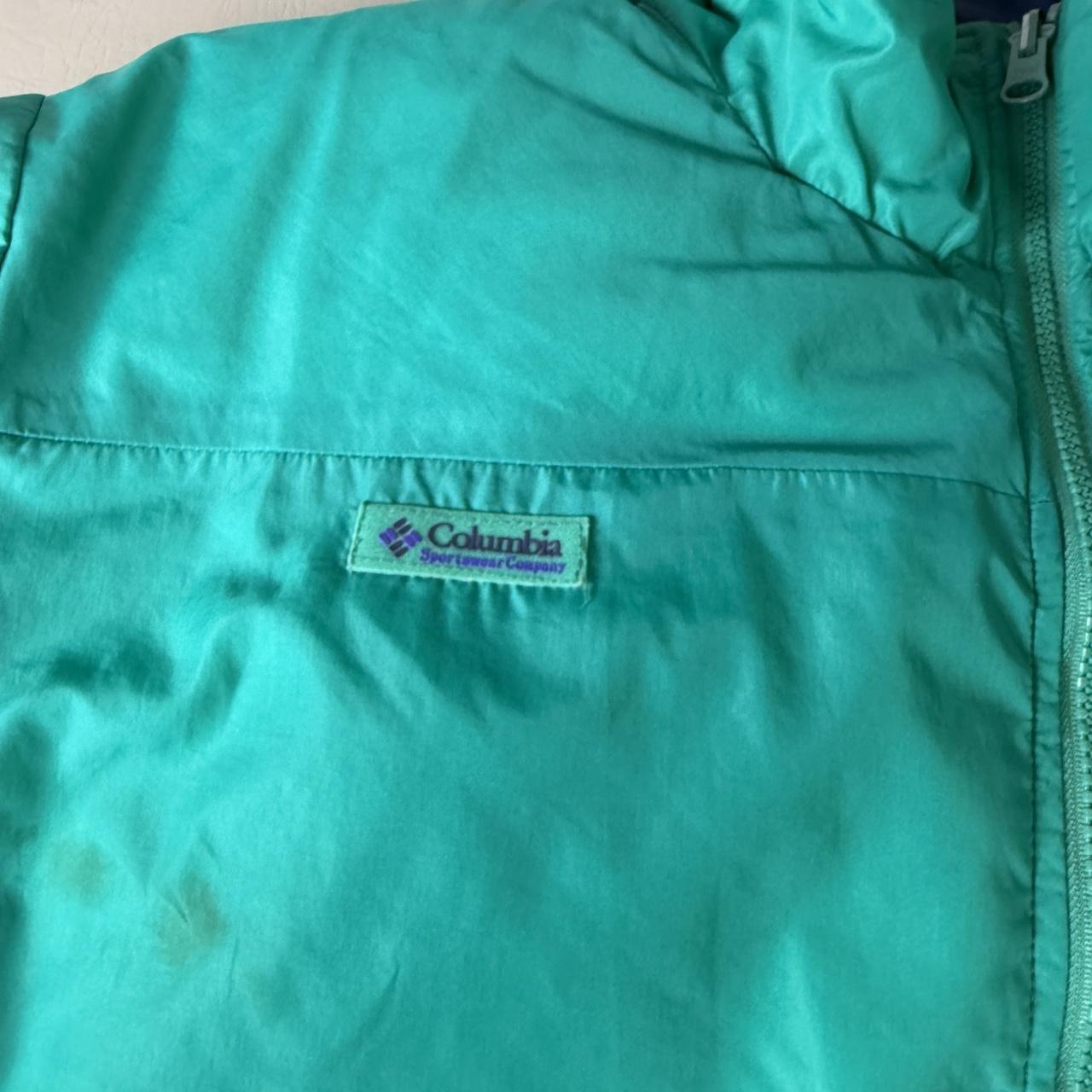 vintage 90s reversible columbia goose down puffer... | Depop