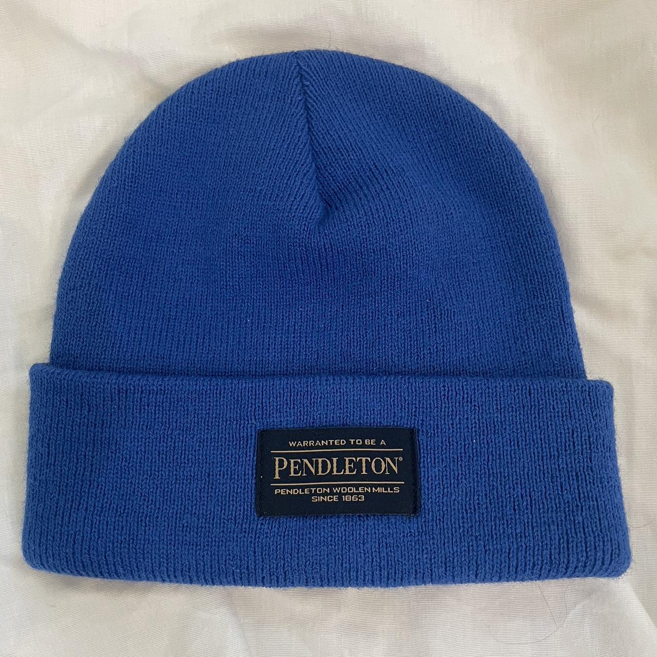 Pendleton acrylic beanie; “electric blue,” but is... - Depop