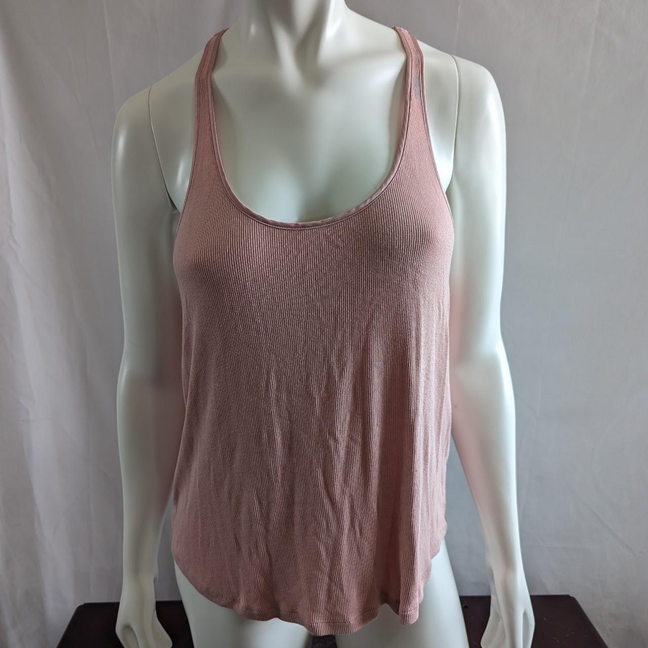 Victoria's Secret Light Pink Racerback Tank... - Depop