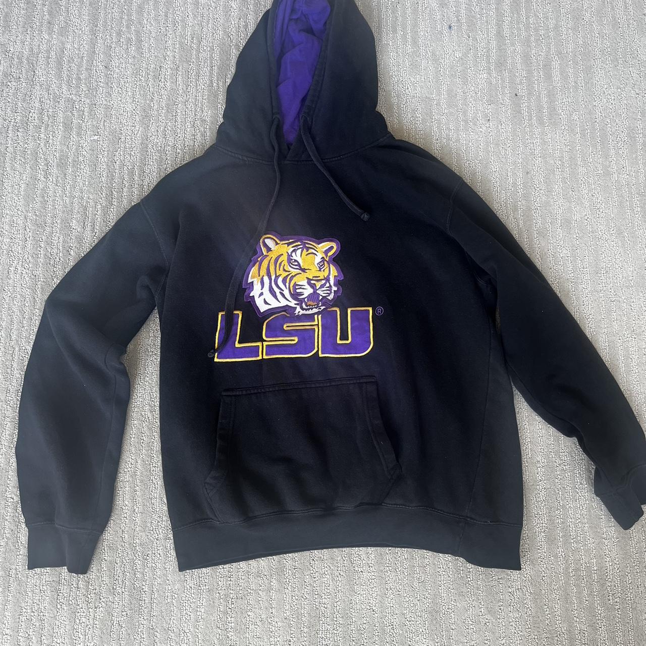 LSU Hoodie SEC on sleeve Fits like XL - Depop