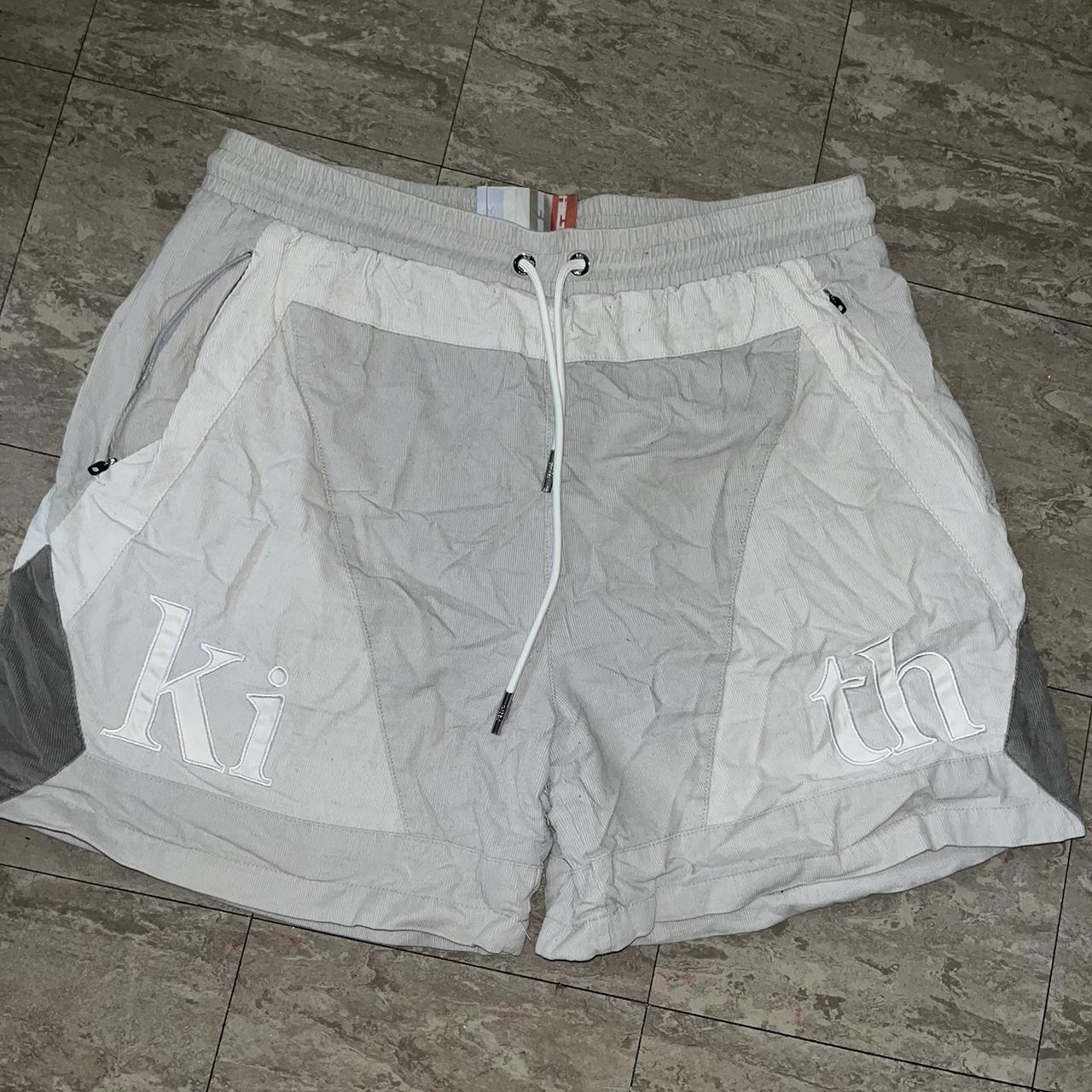 Gray & White Kith shorts from 2022 PRE-WASHED Slight... - Depop
