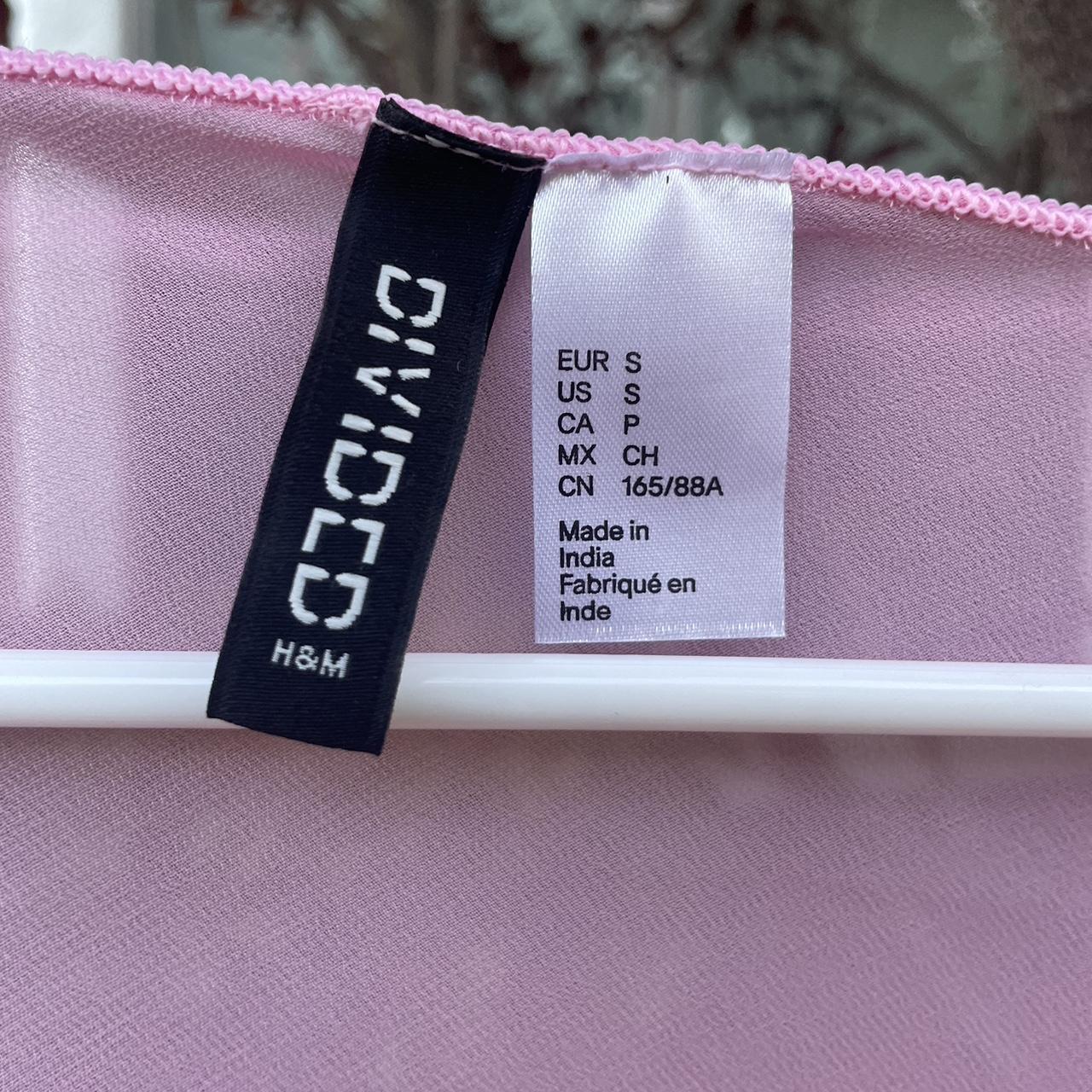 Pink cover top with tie, H&M, never worn #pinktops... - Depop