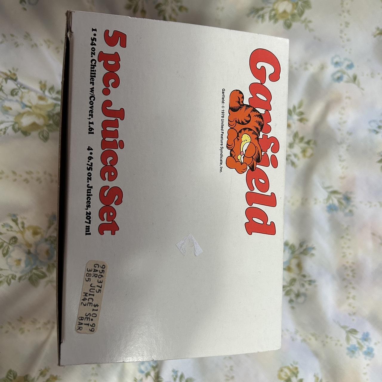 Vintage 1978 Garfield 5pc Juice Set! Never been... - Depop