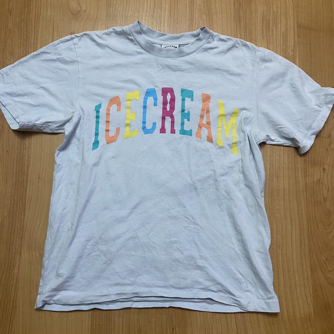 Ice cream t shirt Size small Worn handful of... - Depop
