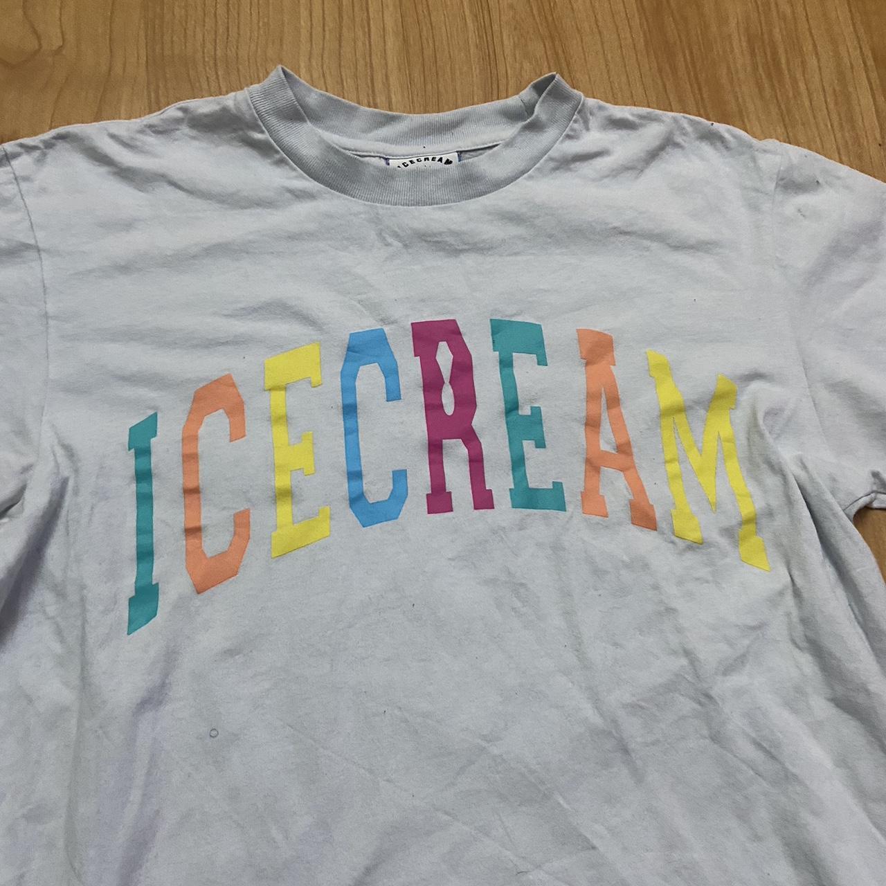 Ice cream t shirt Size small Worn handful of... - Depop