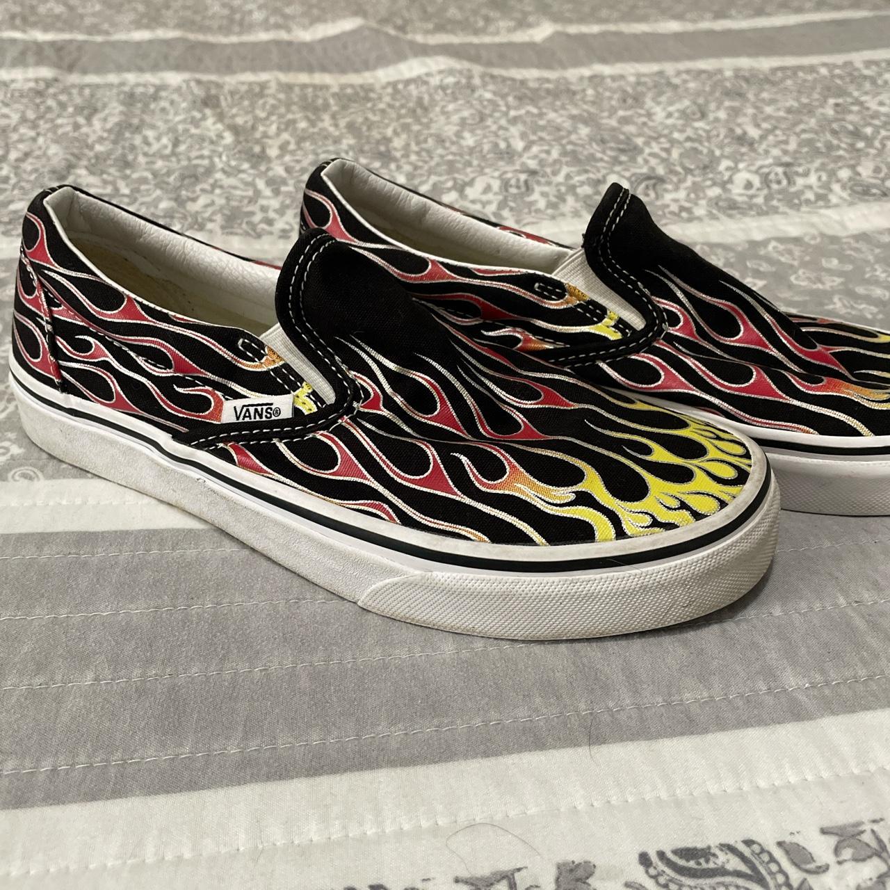 Flame Vans Fire Vans *size 6 men, size 7.5... - Depop