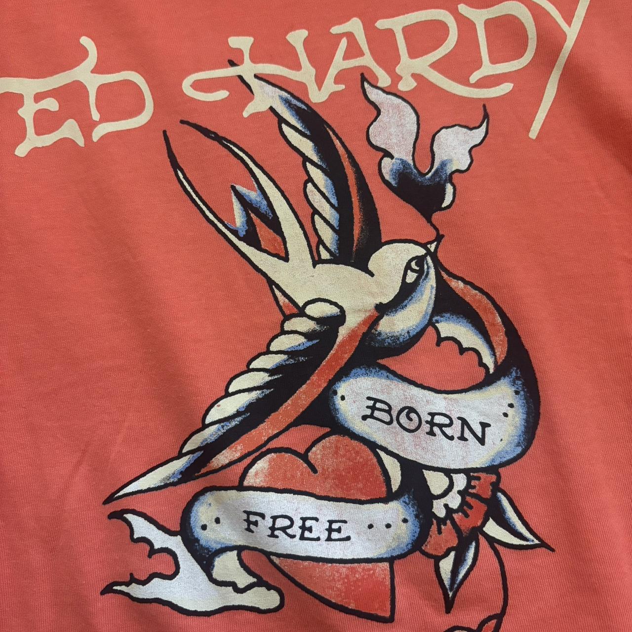 MESSAGE BEFORE BUYING Sick Ed Hardy baby tee/ crop... - Depop