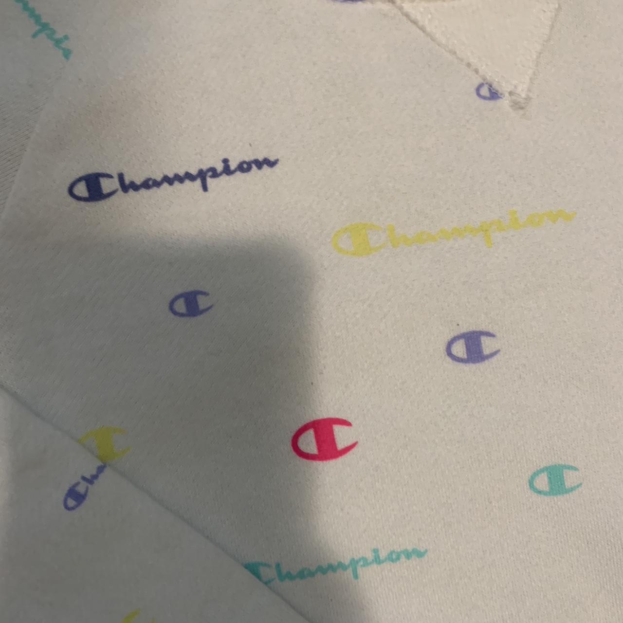 brand new champion print crewneck - Depop