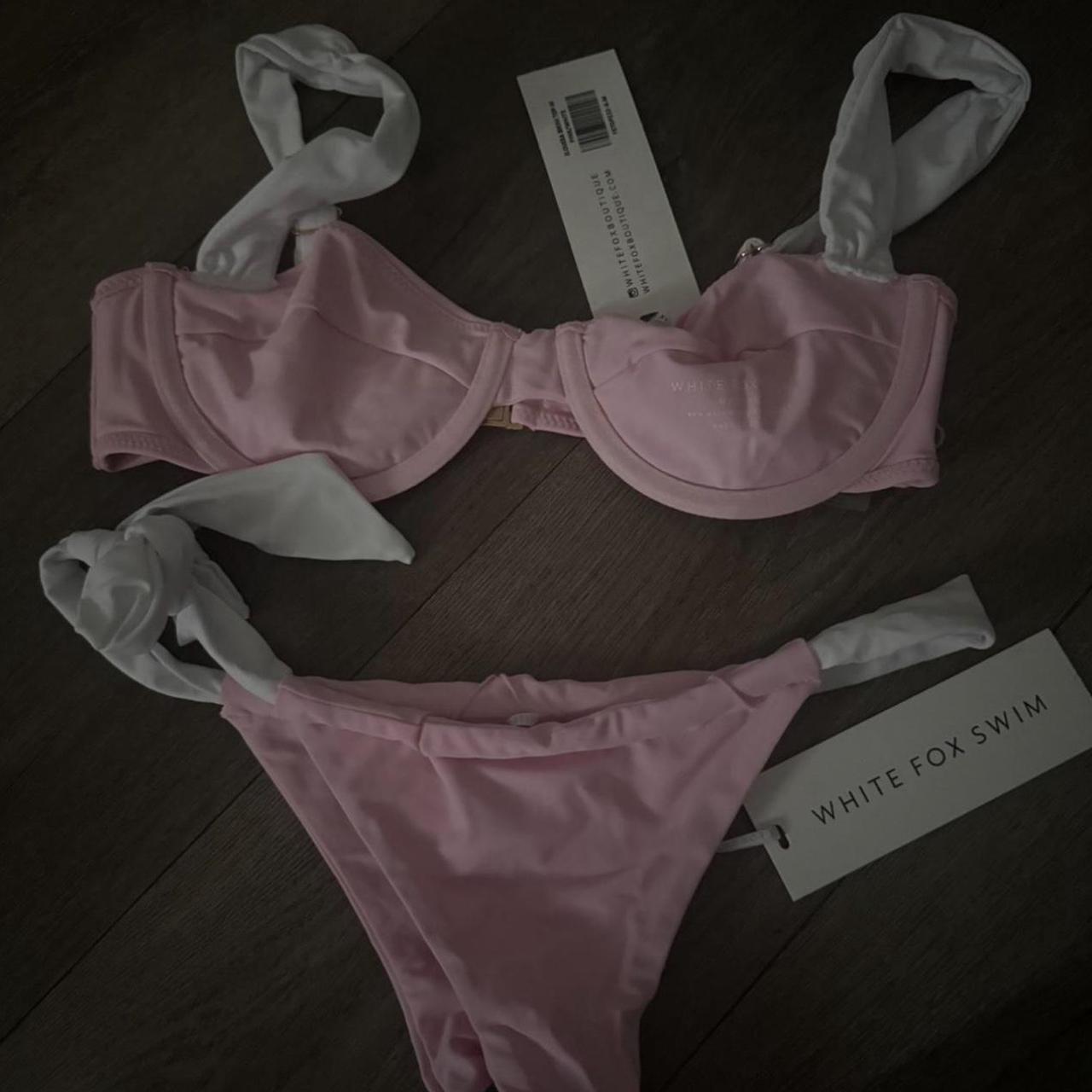 White Fox Swim pink bikini set #swimwear Sold as a set | Depop