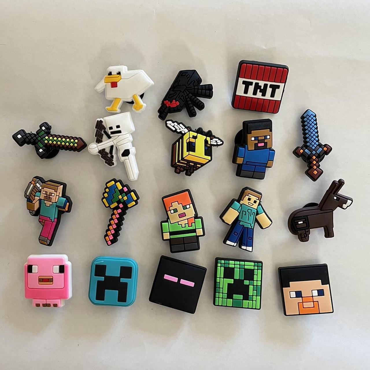18pcs Minecraft Croc Charms Croc jibits - Depop