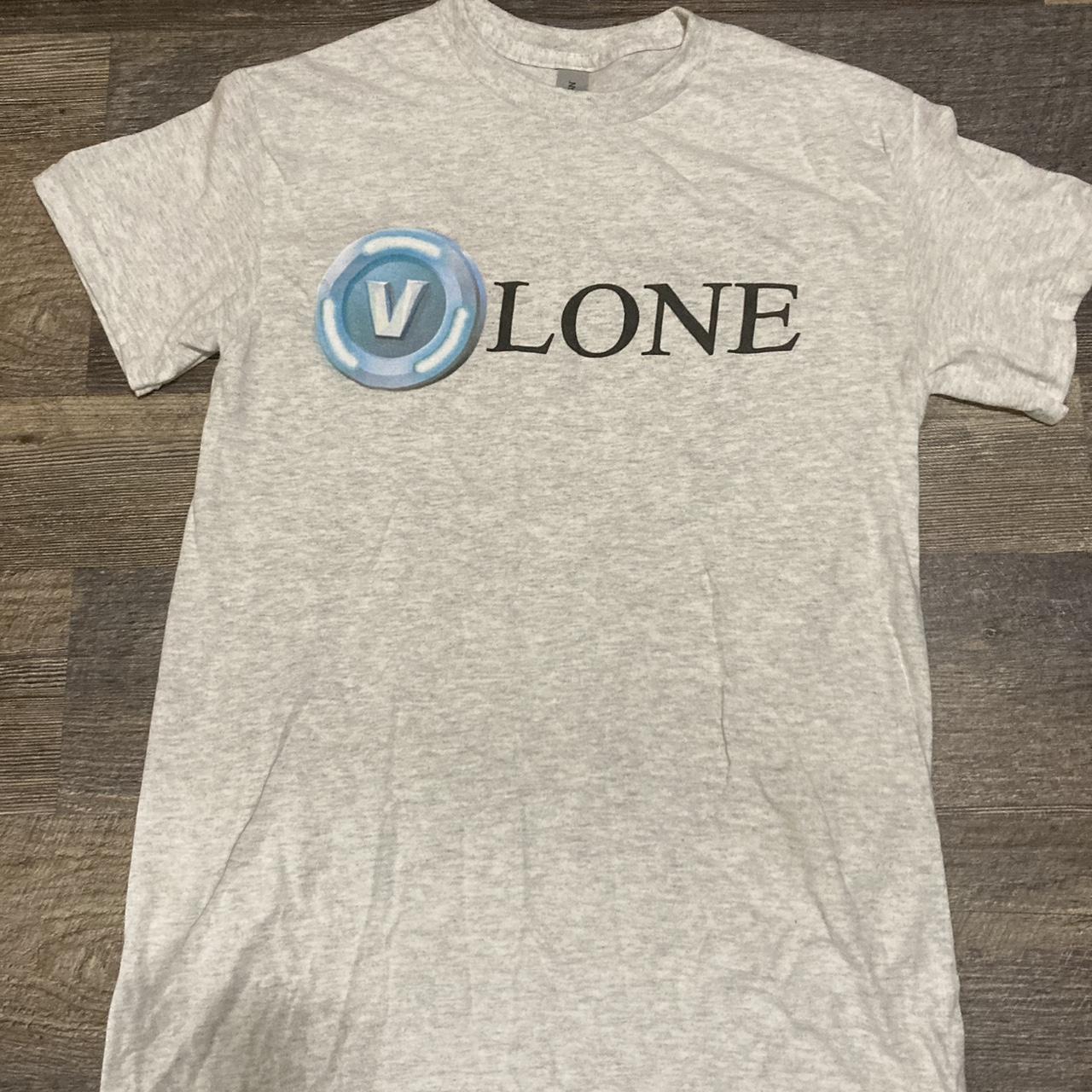 Grey v-lone fortnite tee - Depop