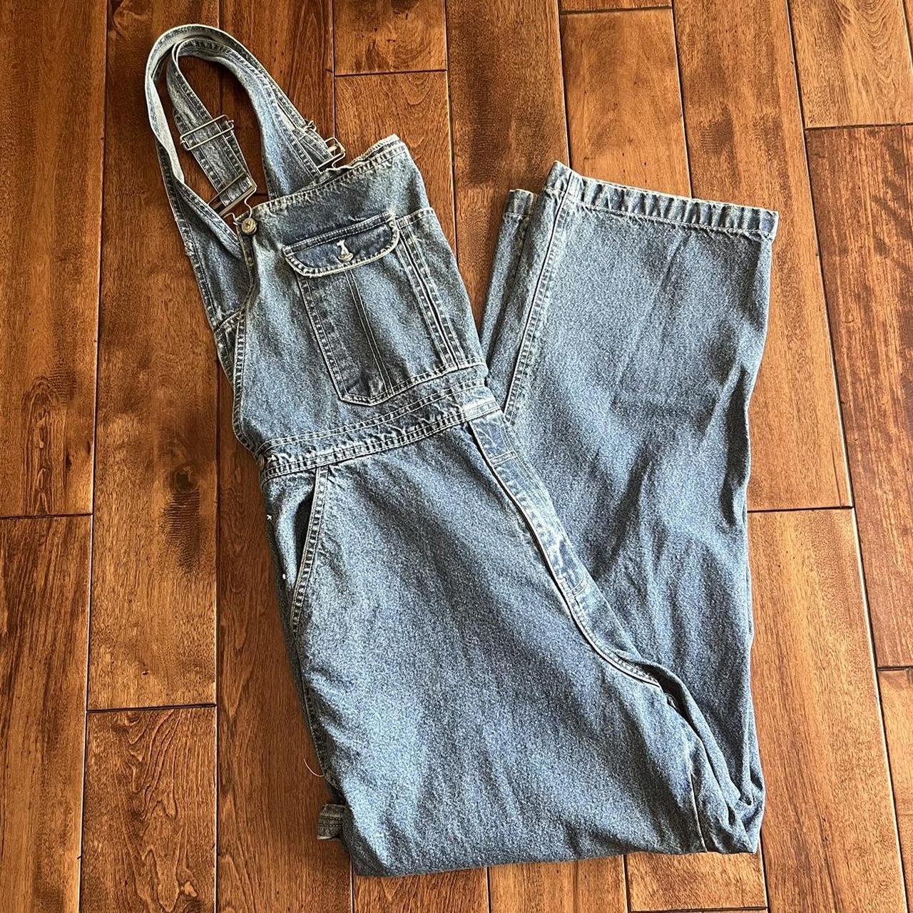 Faded Glory Denim Overalls - Nice light wash - Big... - Depop